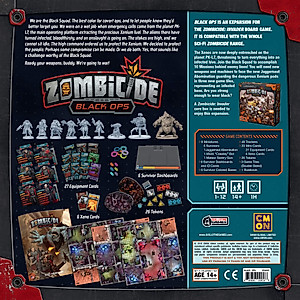 CMON Zombicide Invader Black Ops Expansion - Unleash The Black Ops Squad Against Xenos on PK-L7! Cooperative Strategy Game with Tabletop Miniatures, Ages 14+, 1-6 Players, 1 Hour Playtime, CMON