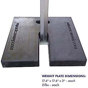 Impact Canopy Rubber Weights for Outdoor Canopy, Set of 4