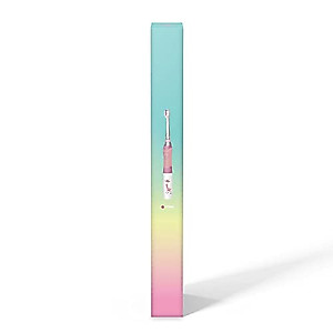 Kids Electric Toothbrush Toddler Toothbrush Age 2-4-8-12 Girls Electric Toothbrush with Timer Rainbow LED Light Up Vibrating Toothbrush Battery Operated Childrens Sonic Tooth Brush (Pink Giraffe)