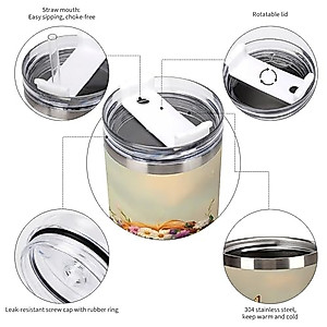 Highland Cow (2) Tumbler with Handle Travel Mug Water Bottle Tea Coffee Cup White-style