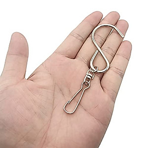 MYYZMY 24 Pack Swivel Hooks Clips for Hanging Wind Chimes, Crystal Twisters, Outdoor Ornaments Party Supply