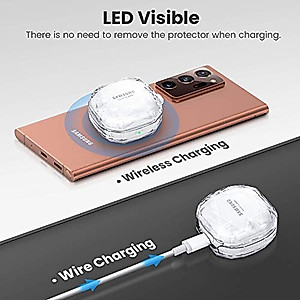 Goton Compatible for Samsung Galaxy Buds 2 pro Case(2022)/ Galaxy Buds 2 Case (2021)/ Galaxy Buds Pro Case (2021) / Galaxy Buds Live Case (2020),Hard PC Shockproof Case Protective Cover with Keychain