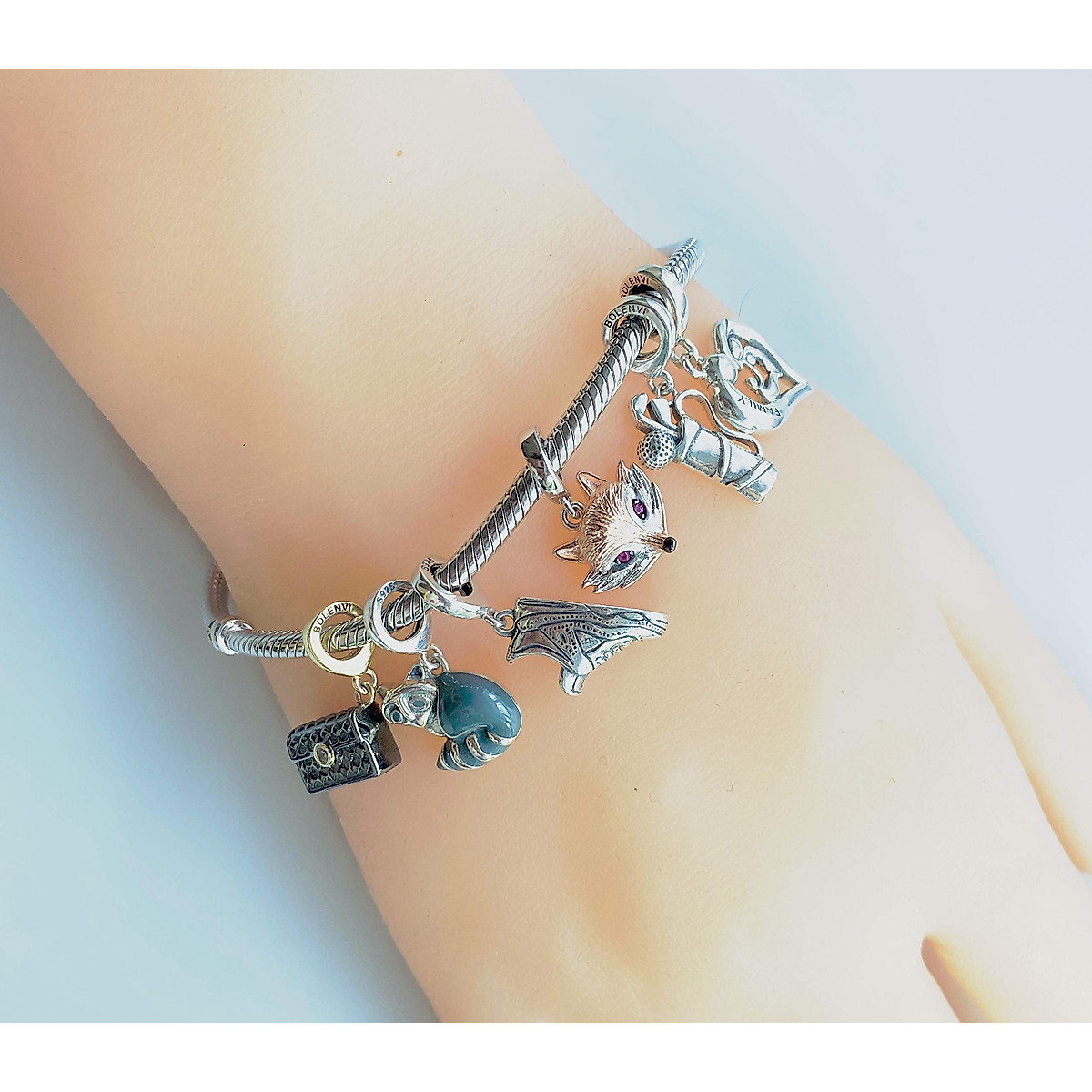 Bolenvi Runner Marathon Sneaker llector 925 erling Silver Pendant Charm Bead For Pandora & Similar Charm Bracelets or Necklaces