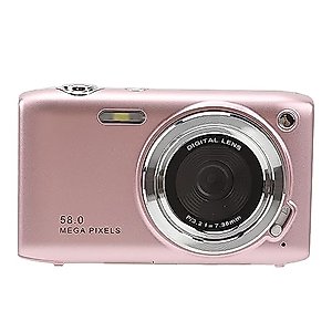 Digital Video Camera, Face Recognition Auto Focus 2.88 Inch Screen 58M 4K Digital Camera 16X for Daily Life (Pink)