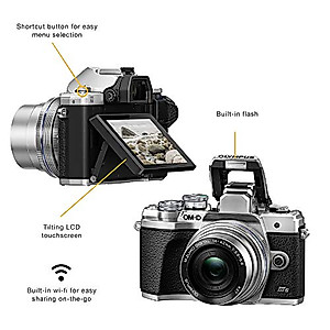 OLYMPUS OM-D E-M10 Mark IIIs Black Body with Black M.Zuiko Digital 14-42mm F3.5-5.6 IIR Lens, V207111BU000