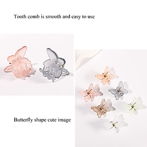 Mini Butterfly Hair Accessories - Tiny Claw Clips for Girls and Women, 90s Cute Hair Clips for Toddlers