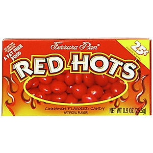 Ferrara Pan Red Hots 25 Cent ,0.9 Ounce (Pack of 24)