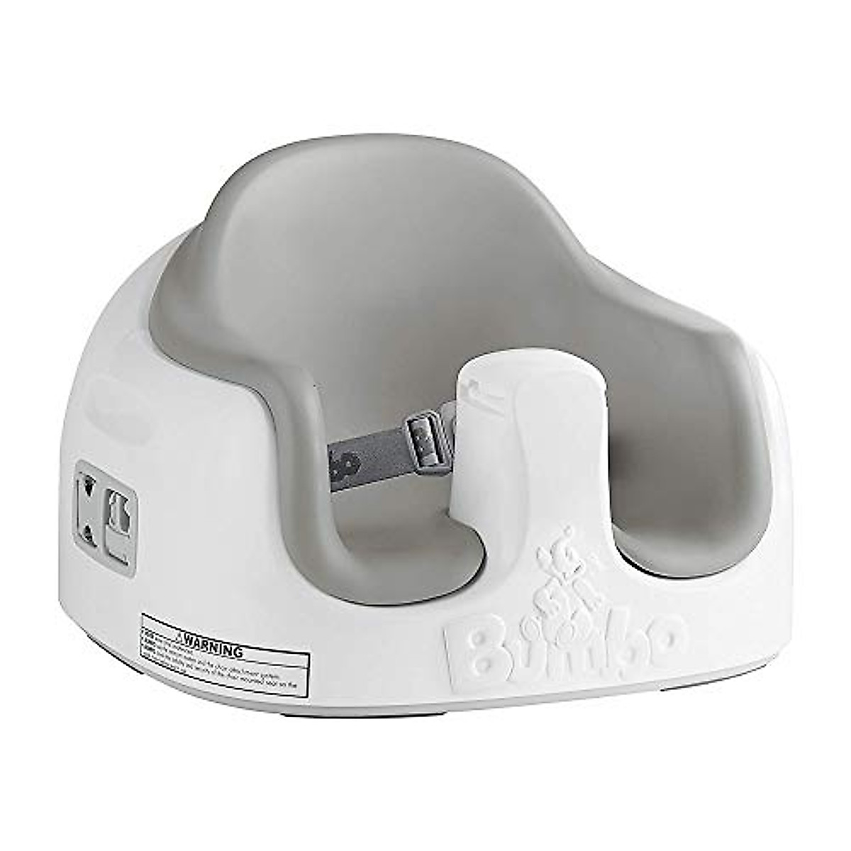 Bumbo Baby Toddler Adjustable Height 3 in 1 Non Slip Multi Seat High Chair Booster with Tray and Safety Straps, Ages 6 to 36 Months, Cool Gray