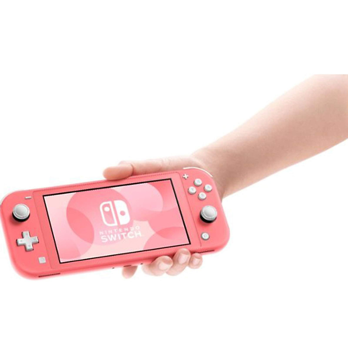 Nintendo 2021 Switch Lite Console Family Christmas Holiday Bundle - Coral, 5.5" Touchscreen Display, Built-in Plus Control Pad, Speakers, WiFi, Bluetooth 4.1, Charging Station Bundle