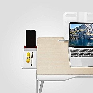 WYKDD Computer Desk - Laptop Desk Bed Desk Folding Student Dormitory Desk Bedroom Bay Window Lazy Small Table Anti-Slip Hand Guard Computer Table，65x49x30cm (Color : D)