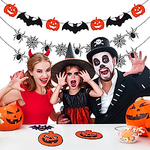 Jtnohx Felt, 3mm Thick Felt Sheets, 8"x12" Felt Fabric for Crafts, 10 Pcs Hard Stiff Felt for Sewing Holiday & DIY（Halloween Colors Series）