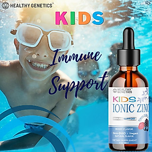 New Ionic Liquid Zinc Drops for Kids & Toddlers | 30 Day Supply | Zinc Sulfate | Immunity, Mood, Brain Thyroid | 2 Oz