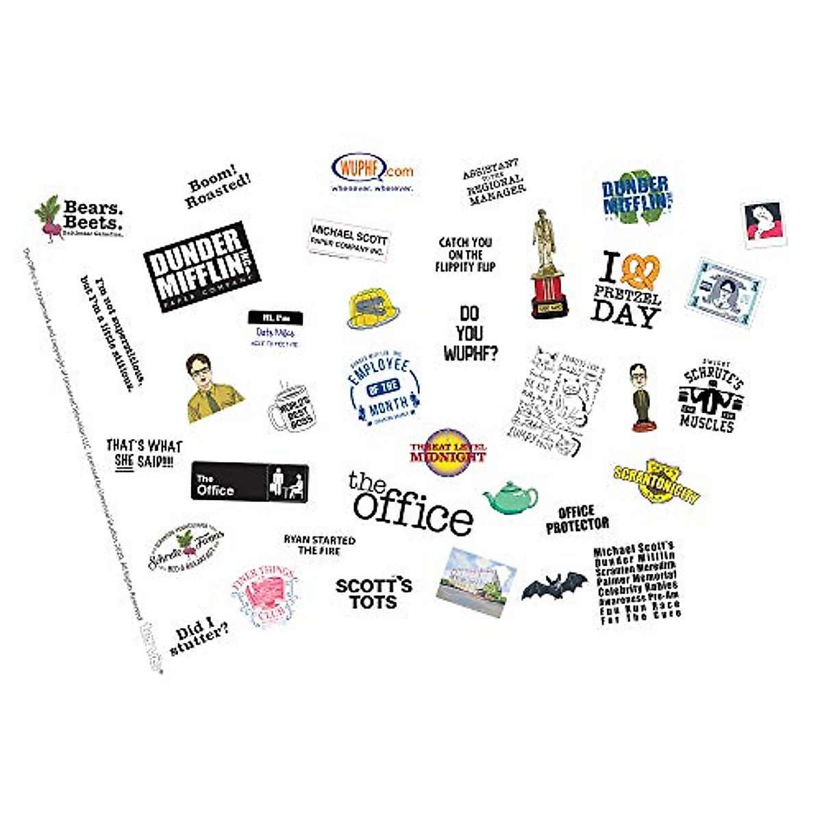 Tervis The Office Smorgasbord Made in USA Double Walled Insulated Tumbler Travel Cup Keeps Drinks Cold & Hot, 24oz, Classic