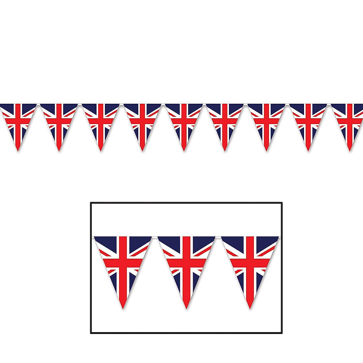 Britain United Kingdom Party Decorations 30 Piece Bundle Table Cover Banner Door Cover Photo Fun Signs Dangling whirls