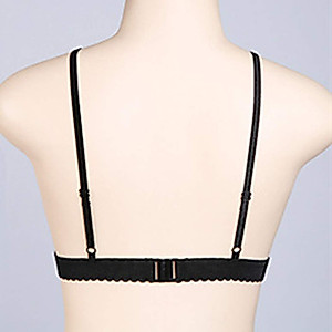 JFLYOU Bra For Women,Woman Lingerie Plus Size Lace Bodysuit Sexy Underwear Embroidered Floral(Black,XXX-Large)