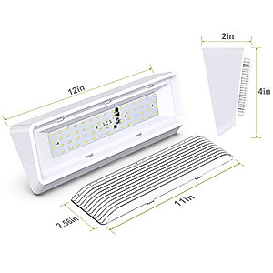 Leisure LED RV Exterior Porch Utility Light XL 12v 650 Lumen Lighting Fixture. Replacement Lighting for RVs, Trailers, Campers, 5th Wheels White Base Clear Lens (White, 1-Pack)