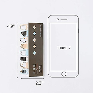 Kawaii School Supplies - Cat Stationery Set, 6 Gel Pens, 120 Sticky Memos, 6 Sticker Sheets & 1 Sticker Album( 8 Sheets), 240 Bookmark Page Flags - Cute Japanese Style Office Supplies- Gift for Girls