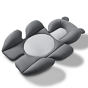 G Ganen Baby Comfort Support Cushion Stroller and Seat Comfort Cushion Insert Liner (Dark Grey)