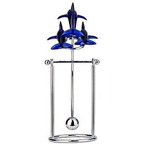 Sunnytech Dolphins Kinetic Art Balancing Decompression Toy Decompressive Science Psychology Home Office Decor Desk Decor Toy (WJ124 HL05 Dolphins Toy)