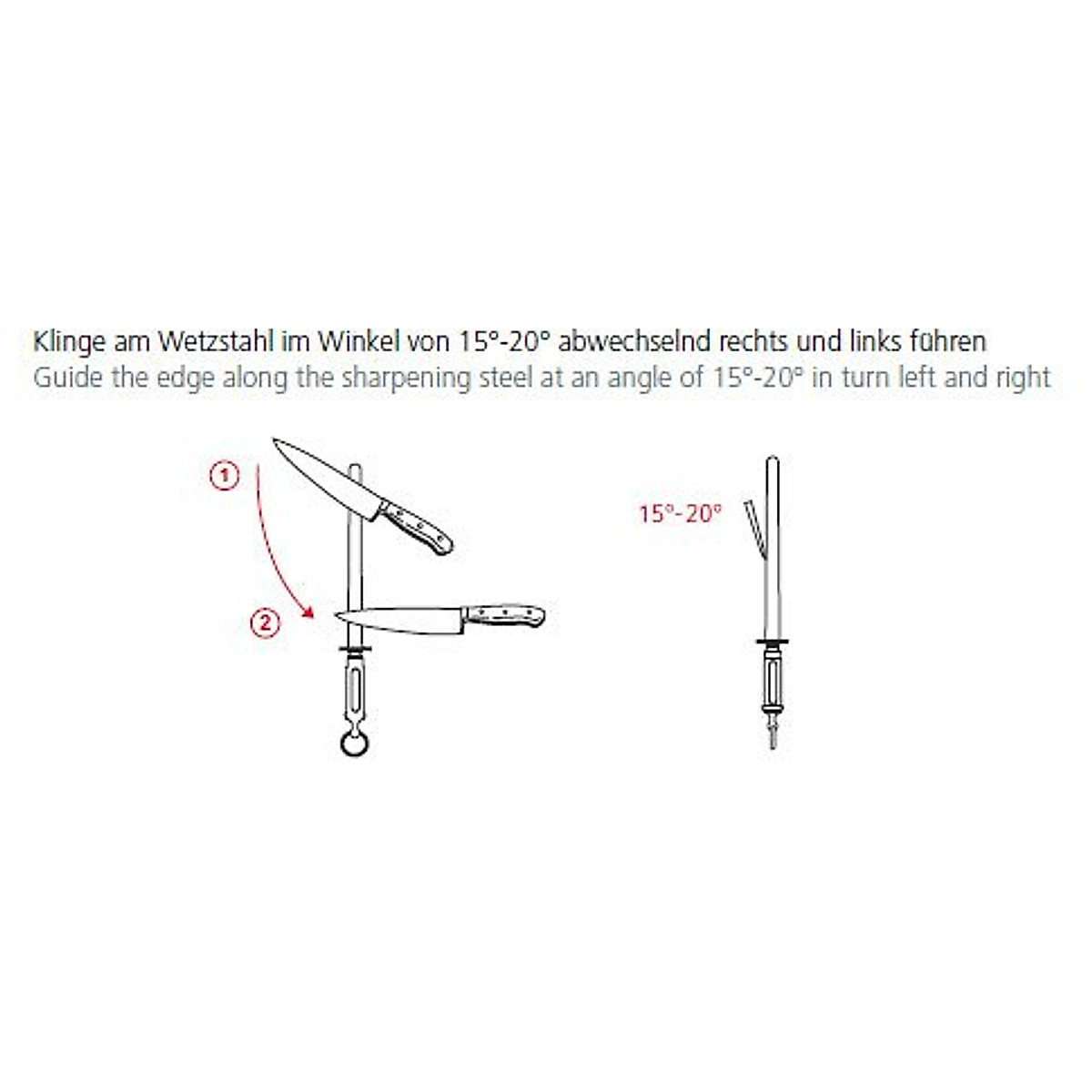 F Dick 7598230 Dickoron Combi Sharpening Steel 12"L sapphire/polished cut square