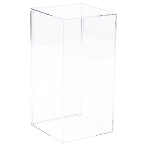 Pioneer Plastics 083C Small Clear Plastic Display Case, 3.5" W x 3.75" D x 8" H (Mailer Box)