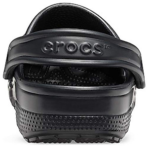 Crocs Unisex-Adult Classic Clog, Clogs for Women and Men, Black, 13 Women/11 Men