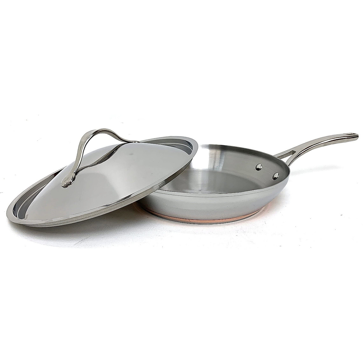 Anolon Nouvelle Stainless Steel Cookware Pots and Pans Set, 11 Piece