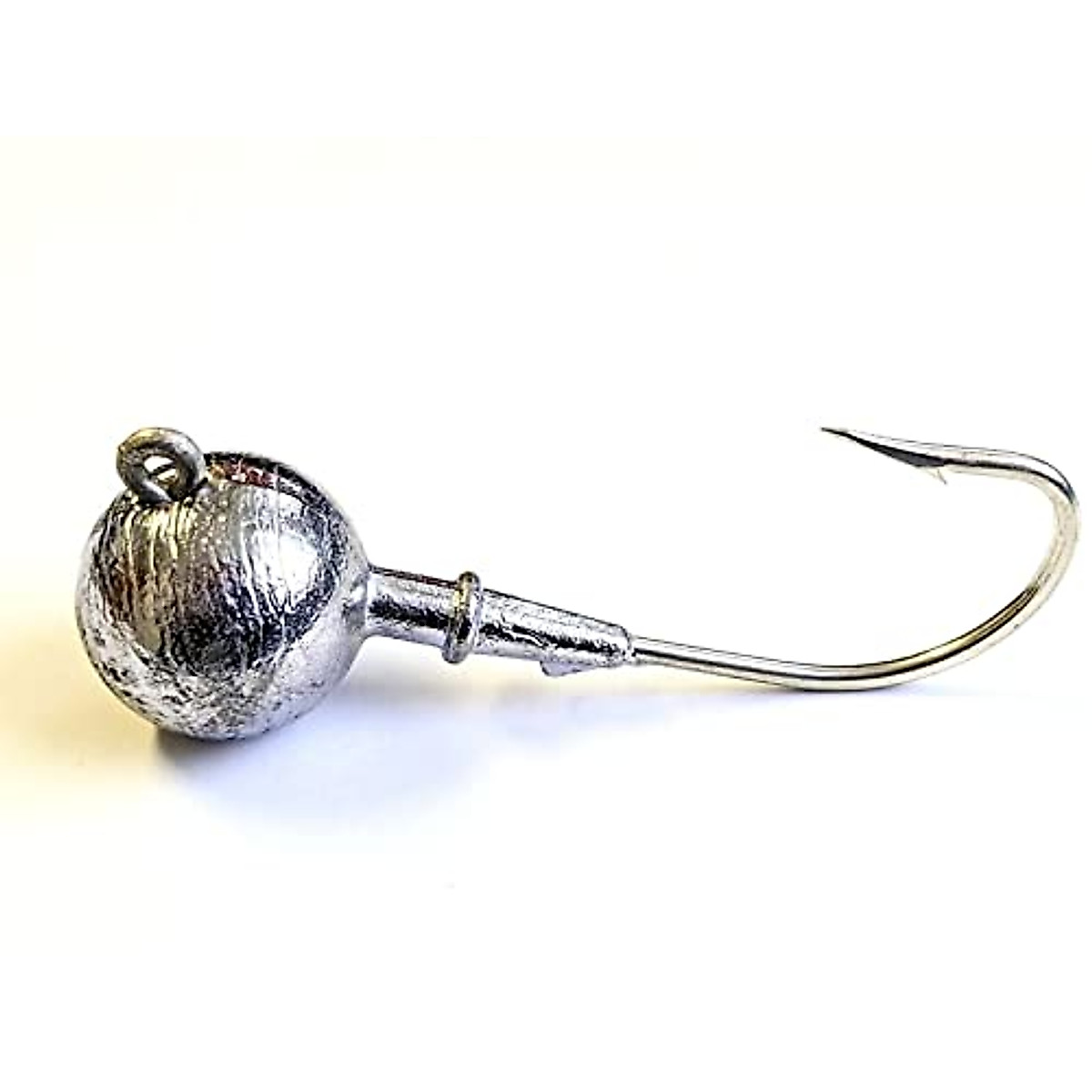 10 Unpainted "Salt Water Ball" Jig Head Striper Red Fish Lure Tinned Hook 3 oz