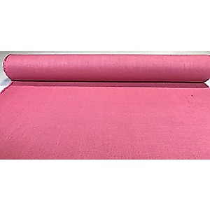 USA Fabric Store Jute Burlap Fabric Rose Pink 58" Wide 11 OZ Premium 100% Upholstery by The Yard