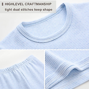 Enfants Chéris Toddler Thermal Underwear for Boys Pajamas 3T Blue Stripes