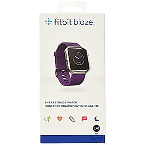 Fitbit Blaze Smart Fitness Watch, Plum, Large (Refurbished)