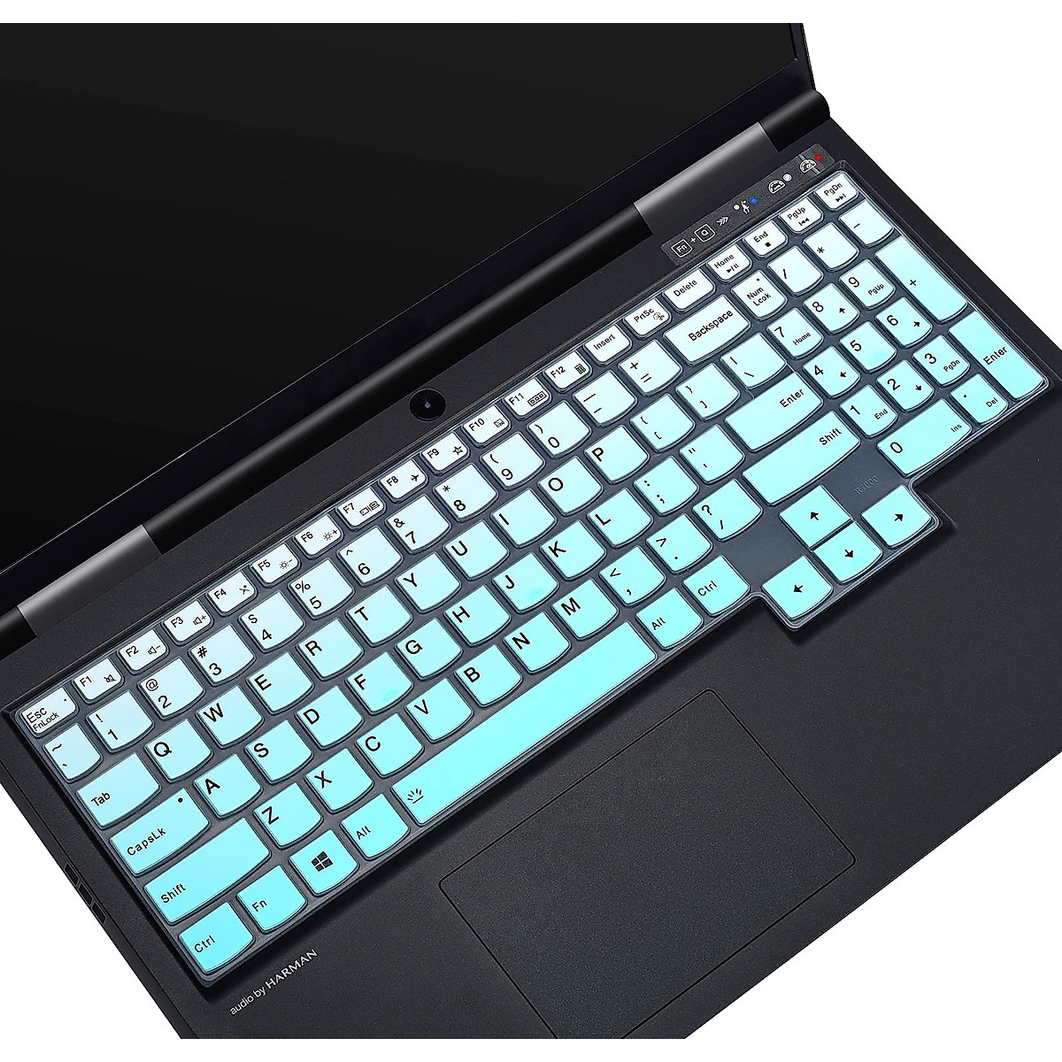 Keyboard Cover for 2023 Lenovo LOQ 15.6" 16"/Legion 7 7i 16ITHg6/Legion Pro 7 7i Gen 8,Lenovo Legion 5 Pro/Legion 7 7i Slim 15,Lenovo Legion 5 5i 5p 5pi 15.6" 17.3" Gaming Laptop Skin-Gradual Mint