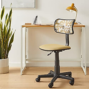 Urban Shop Printed Rolling Task Chair, Love Chair Mesh 21D x 21W x 28H in