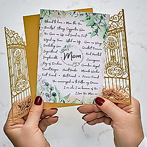 CozyGem Mom Blanket, Mom Birthday Gifts, from Daughter or Son, Best Mom Cozy Throw Blankets with Letter, Mom Gifts, Love You Mom Blanket, Mothers Day Blanket, 65x50, Fleece - Gray