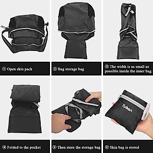 tuban Ultra Lightweight Packable Water Resistant Backpack for Travel Camping Outdoor Hiking Daypack