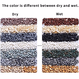 Mini White Rocks Stone Decorative Pebbles Vase Fillers Succulents Cactus Bonsai DIY Plant Rock Garden Outdoor Indoor Gravel for Aquarium, Fish Tank, Terrarium, Fairy Gardening, Top Dressing 5-lbs