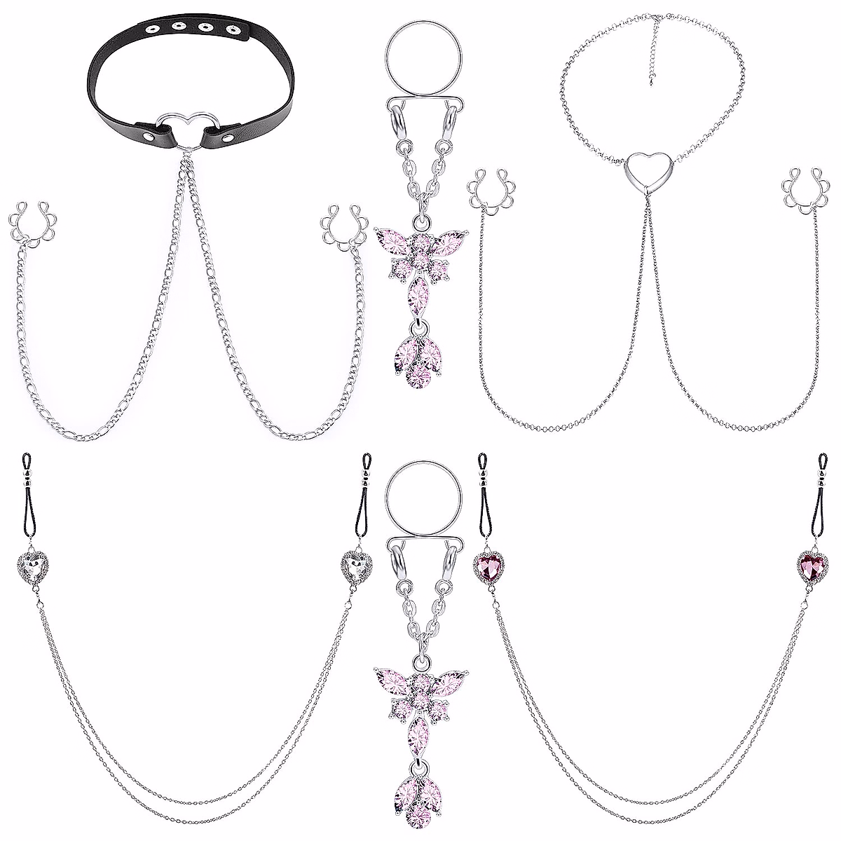 Pexveiuu Piercing Jewelry Choker Necklaces