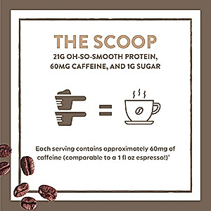 Orgain Organic Vegan Protein Powder, Iced Coffee, 21g of Plant Based Protein, 60mg of Caffeine, Low Net Carbs, Non Dairy, Gluten Free, No Sugar Added, Soy Free, Kosher, Non-GMO, Flavored, 2.03 Lb