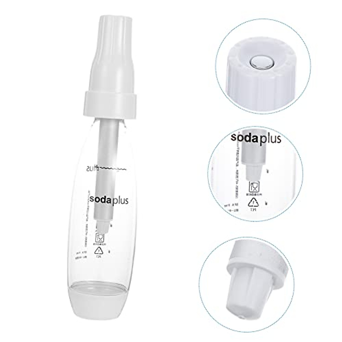 1pc sparkling water machine carbonating soda maker machine for home co2 water carbonator fizzy beverage machine fizzy drink maker DIY tools white food grade bpa cocktail household