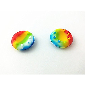 2 x Rainbow Controller Analog Thumbstick Grip Cover Caps For Sony PS3 PS4 XBOX ONE 360 Wii U