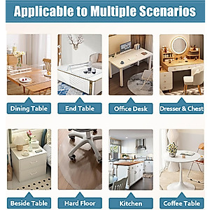 OstepDecor Clear Table Protector 40 x 76 Inch, 1.5mm Thick Table Cover Protector Rectangle, Waterproof Plastic Tablecloth Cover, Clear Tablecloth Protector, PVC Table Mat Pad for Kitchen Wood Table