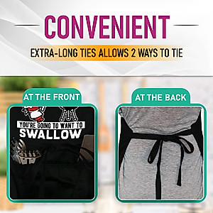 Cuocini Star Wars Funny Aprons for Men - May the Forks be With you Durable BBQ apron