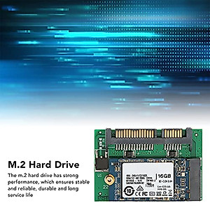 Tudin M.2 SSD, Compact Portable 2 in 1 Plug and Play high Capacity M.2 SSD Portable Adapter for Home Office 16GB