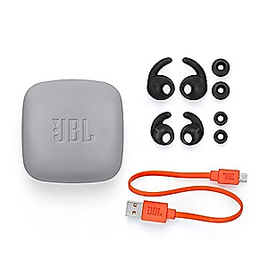 JBL Reflect Mini 2.0 - In-Ear Wireless Sport Headphone with 3-Button Mic/Remote - Black