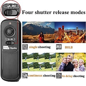 Pixel 2.4GHz Digital Wireless Remote Control S2 Remote Shutter Release for Sony A58 A68 A1 A9 A7 A7II A7R A7RII A7S A5000 A5100 A6000 A6300 A6400 A6500 A6600 RX100II HX300 HX400 HX400V HX50V HX90 RX10