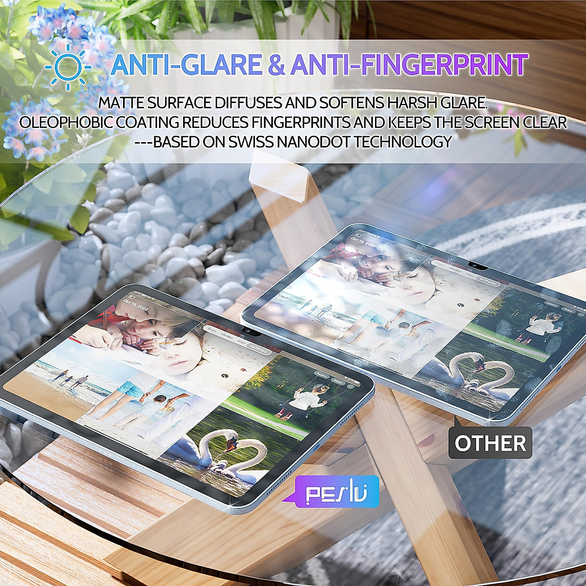 Peslv 2 Pack Anti Blue Light Paper Film for iPad 10th Gen 2022 (10.9 Inch), Drawing & Writing Feel Like on Paper, Matte Anti Glare PET Screen Protector, BlueLight Filter Eye Protection Cover