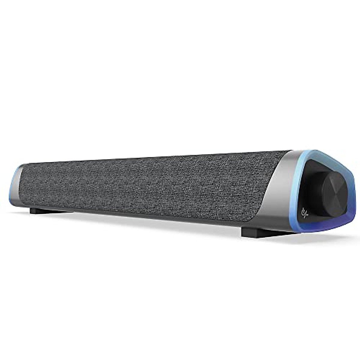 SOULION R30 Computer Speakers, USB Powered Small PC Speakers, Colorful RGB Lights with Switch Button, Surround Sound Portable Computer Sound Bar Speaker for Desktop Laptop