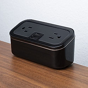 Brandstand | CubieMini | 1 USB-A Port and 1 USB-C Port | 2 Tamper Resistant Outlets