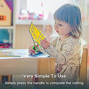 Sokoweii 5.3in Loop Scissors for Toddlers or Kids, Mini Loop Scissors, Adaptive Design, Easy-Open Squeeze Handles