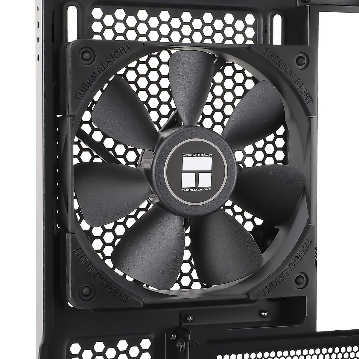 Thermalright TL-R12B 120mm Black CPU Fan, 4-PIN PWM Control, 1500RPM, Balance Performance Case Fan, Low Noise Computer CPU Fan Cooler